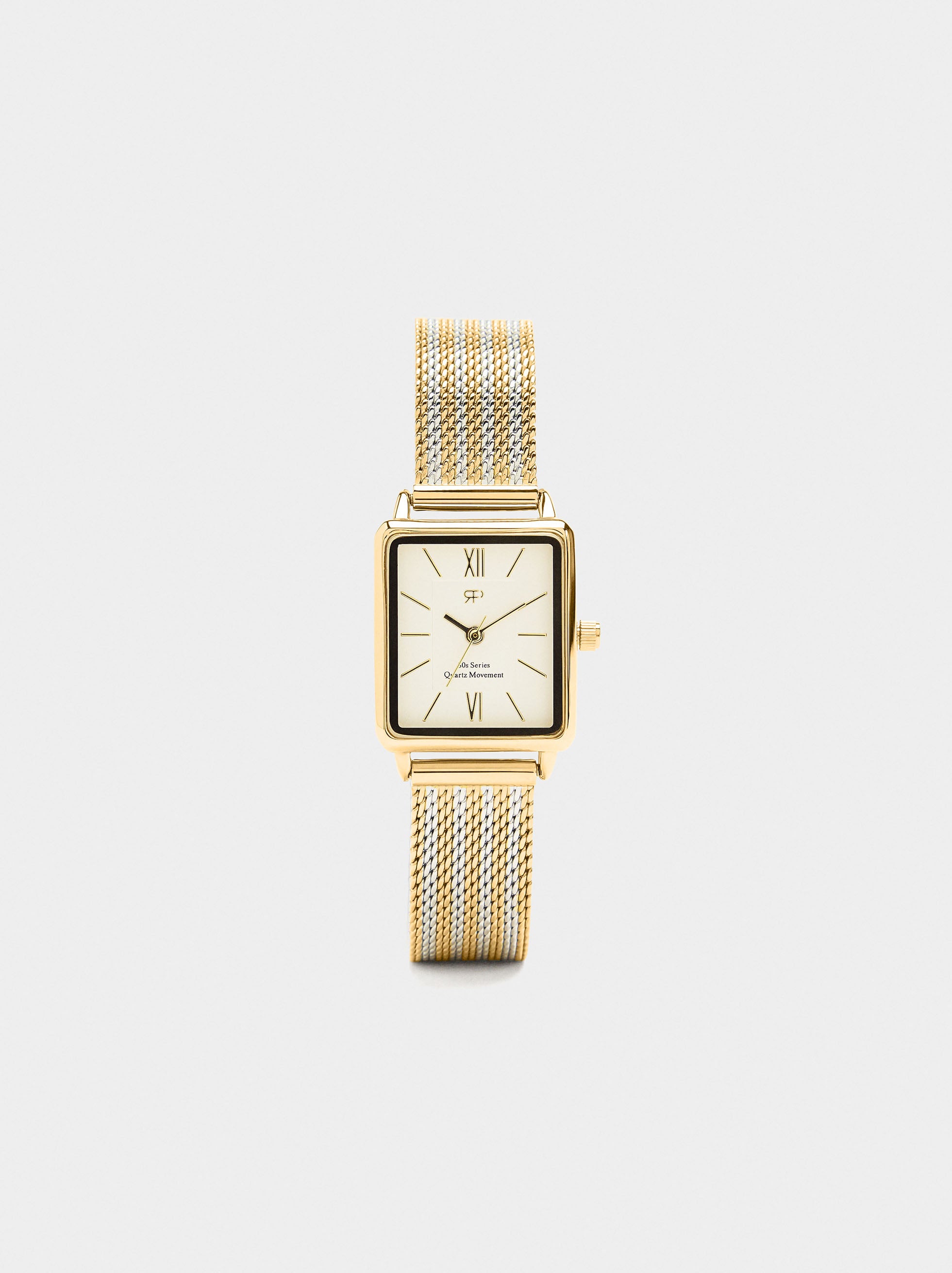 Watch With Bicolor Steel Mesh Strap – Parfois